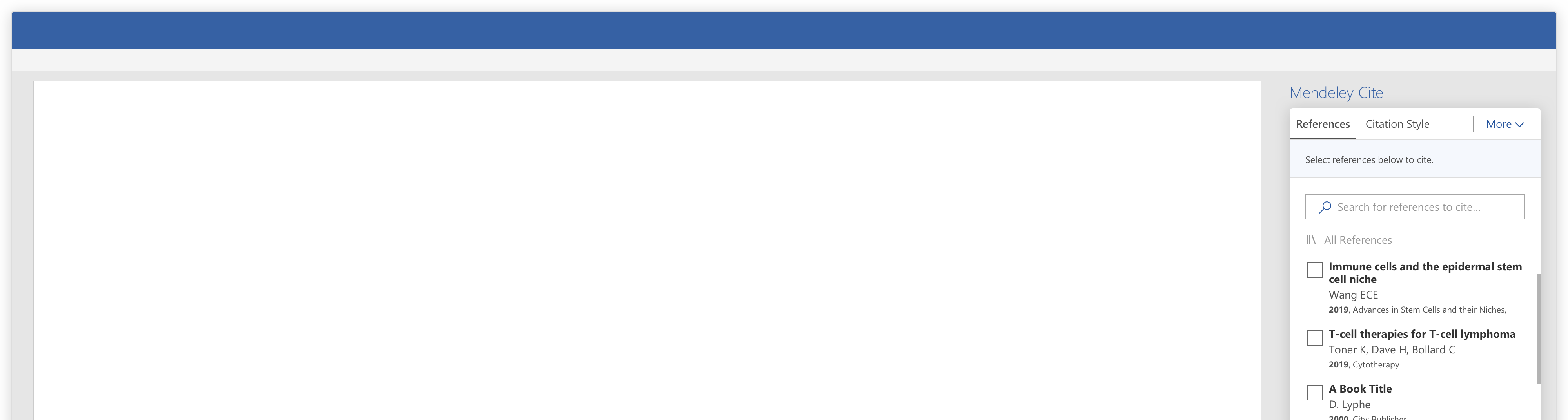 Mendeley Cite